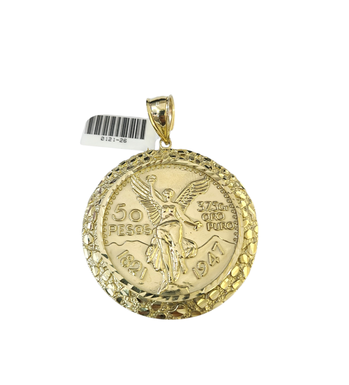 10k Yellow Gold Centenario Coin Charm 50 Pesos 1947 Nugget Centenario – GBJ