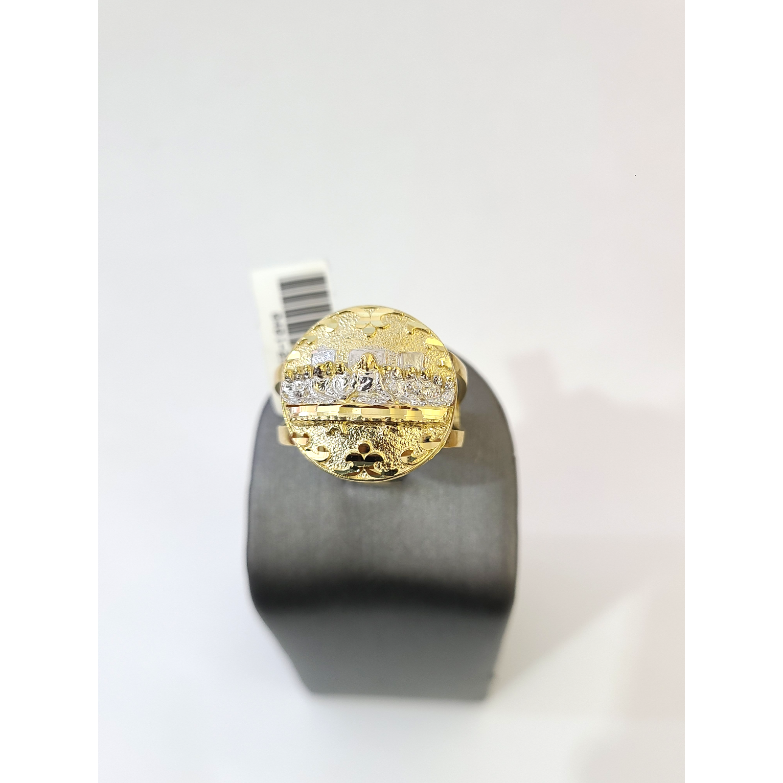 Real 10k Last Supper Ring Yellow Gold Men 10Kt Genuine – GBJ