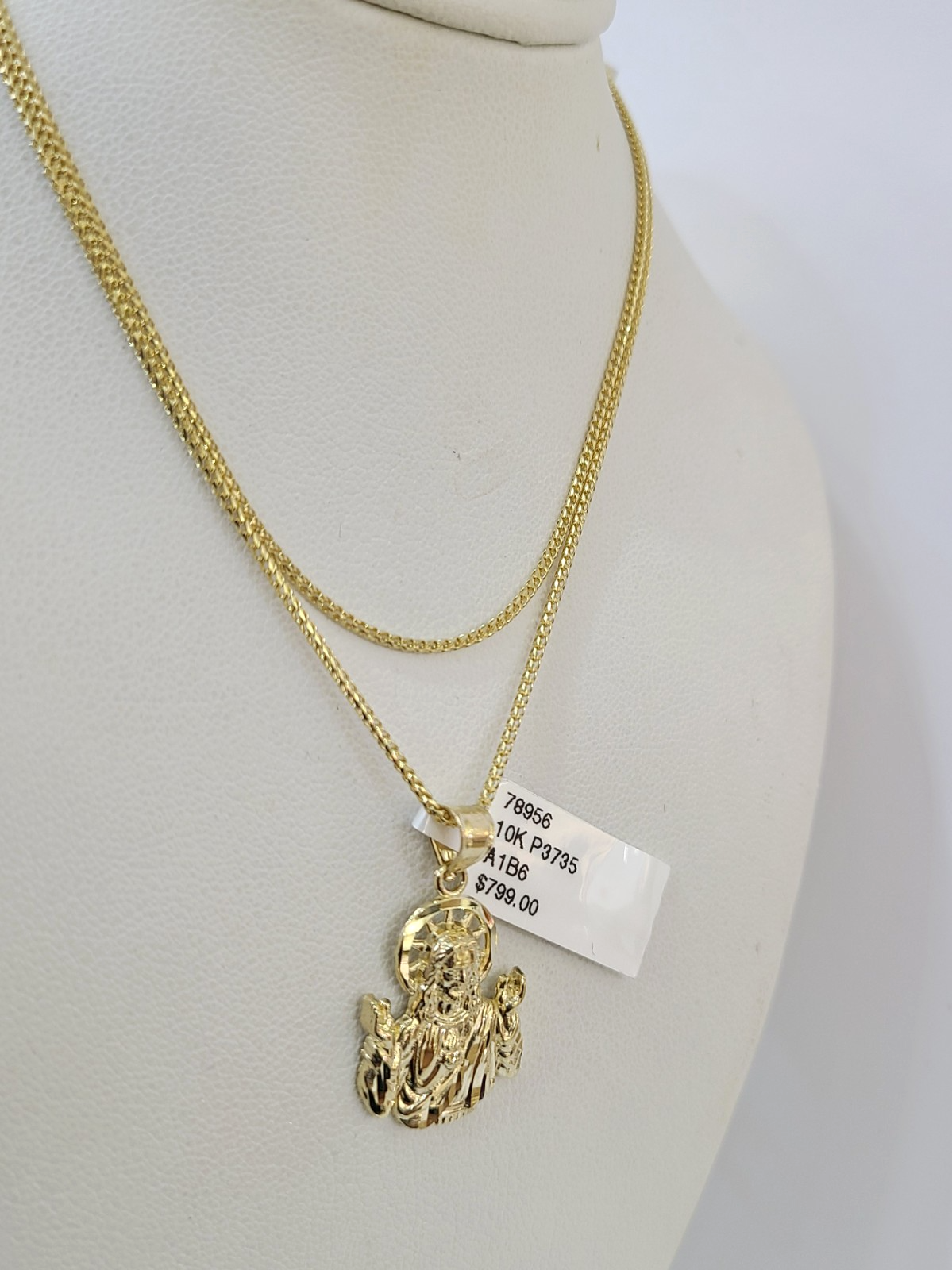 10kt Franco Chain Necklace Whatever Jesus 1mm 16-22 Inches Ladies Gold ...